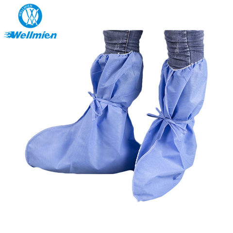 China Disposable SMS anti-slip waterproof over boot cover shoe cover on ...