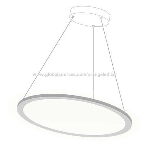 Modern led hanging lighting fixture adjustable round three rings ...