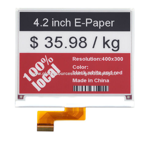 4.2 inch Color E-paper TFT LCD panel E-ink display for ESL,smart home ...