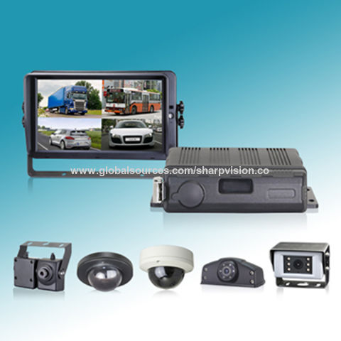 China Bus DVR System 5CH 1080P with IP Camera,Support 2G/3G/4G/ WIFI ...