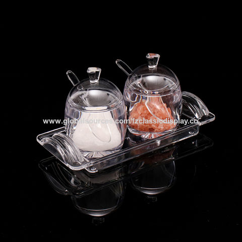 Buy Wholesale China Tabletop Condiment Set Clear Seasoning Storage ...
