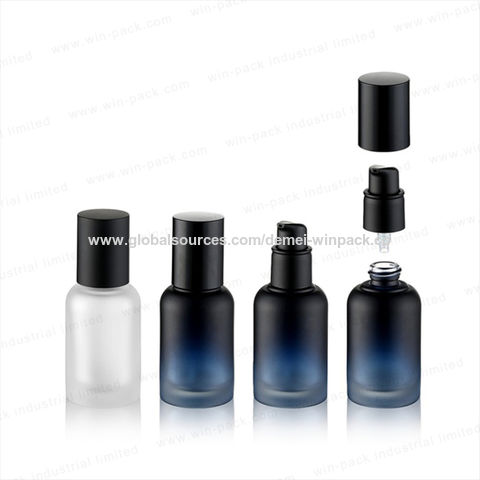 Buy Wholesale China Winpack Blue Round Skincare Glass Foundation Makeup ...