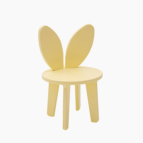 Children bedroom furniture kids wooden bunny chair montessori for ...