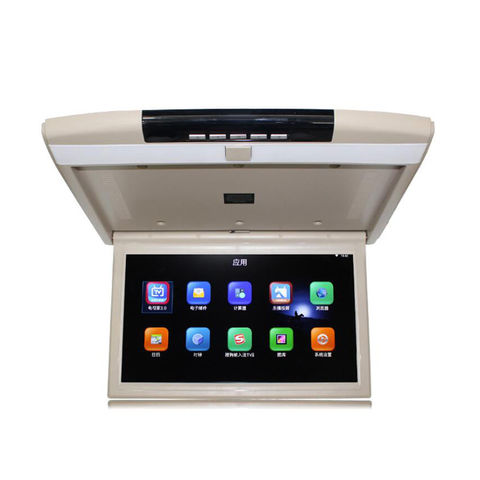 13.3inch/15.6inch/17.3inch car roof monitor flip down tv screen for MPV ...