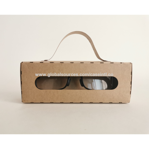 Promotional Eyeglass Case Eco-friendly Kraft Paper Lightweight Eyewear ...