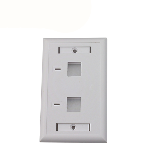 Buy Wholesale China Dual Port Rj45 Us Type Face Plate & Face Plate at ...