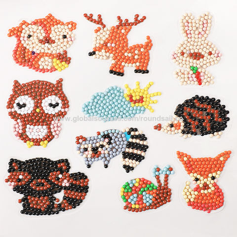 China Yiwu Roundsail animals DIY diamond stickers set wall stickers ...