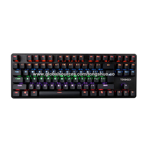 87Keys Wired Full Keys Anti-ghost RGB Gaming Mechanical Keyboard For PC ...