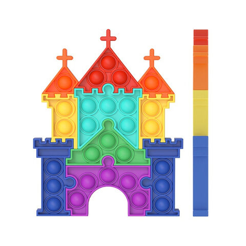 Buy Wholesale China Simple Dimple Fidget Popper Tangram Castle Jigsaw ...