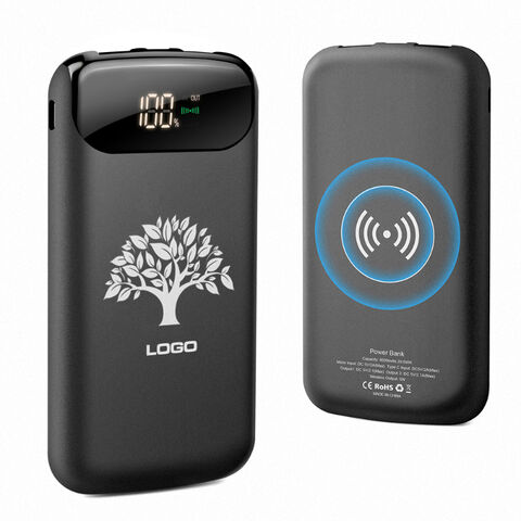 Buy Wholesale China 8000mah Light Up Logo Wireless Charging Power Bank ...