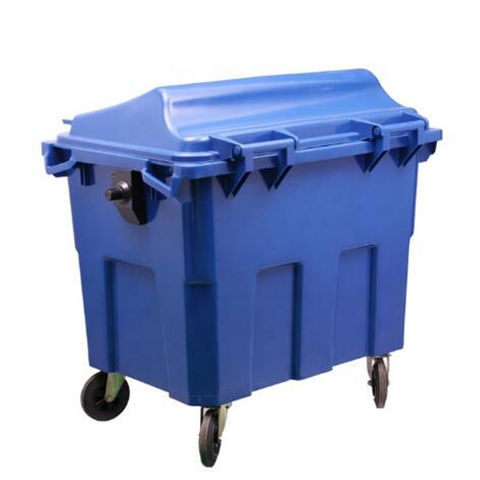 China Custom Big Size 1100 Liter hospital movable medical plastic trash ...