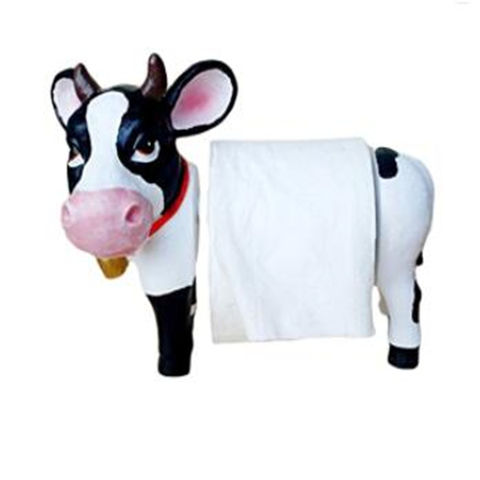 China Cow bathroom accessories tissue holder custom shaped ceramic ...