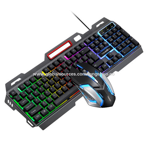 Buy Wholesale China Backlit Rgb Keyboard And Mouse Set Metal Panel ...