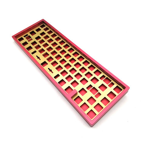 China High end custom 100%/80%/60% key keyboard brass aluminum ...