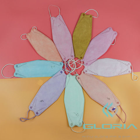 China Premium Disposable 4 layers Fish Shape Mask Korea KF94 Mouth Face ...