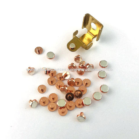 10a Head Diameter R/f 3mm Electrical Silver Point Rivets Electric ...