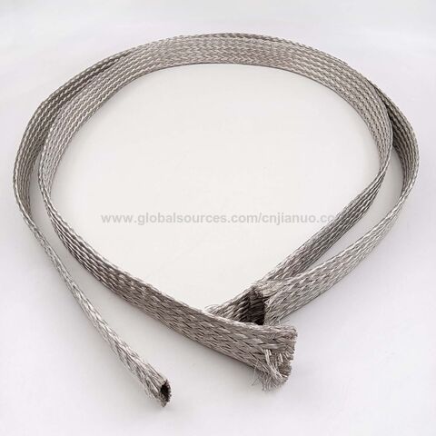 Battery Flat Copper Braided Cable Tinned Ground Strap Cable $5 ...