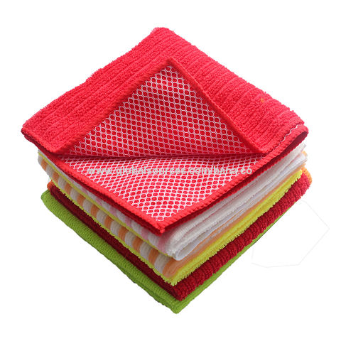 Buy Wholesale China Microfiber Striped Towel Kitchen Colorful Cleaning ...