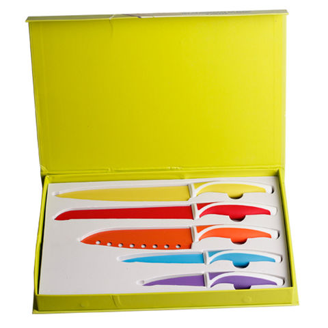 Multicolor 5 pcs kitchen tools Stainless Steel Kitchen Knife Set ...