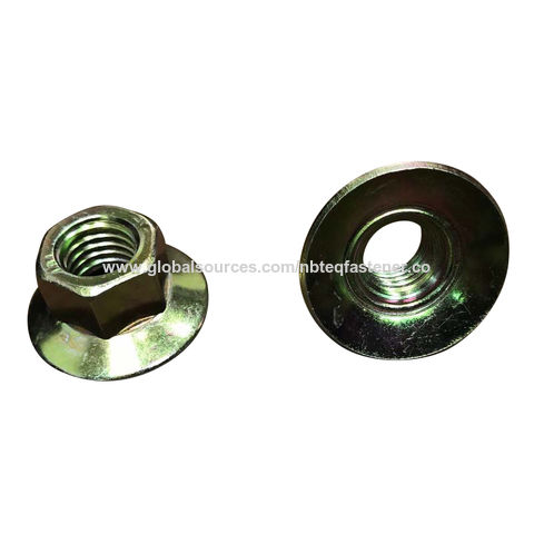 Nut with conical washer, steel, zinc plated, nut with conical washer ...