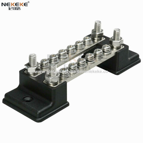 Nekeke Bus Bar Electrical Terminal Junction Box 2 6 Way 150a 4 Stud Fr ...