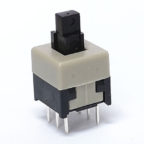 Buy Wholesale China Push Button Switch, Dpdt 8.8x8.5mm Momentary Vertical Non Self Locking ...