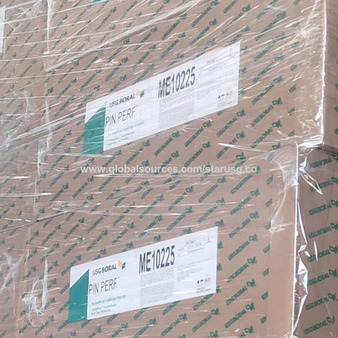 China USG Boral 14mm Pin Perf climaplus acoustical ceiling board on ...