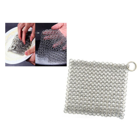 Chainmail Scrubber With Hanging Keyring. Made Of #316 Stainless Steel ...