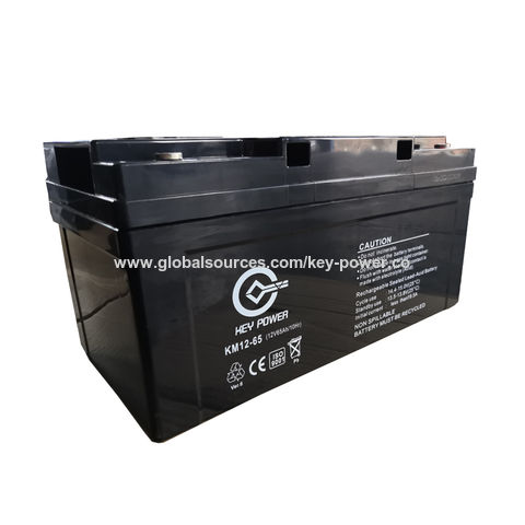 12V 65amp Sealed VRLA lead acid MF AGM Battery, ISO9001 certified, vrla ...