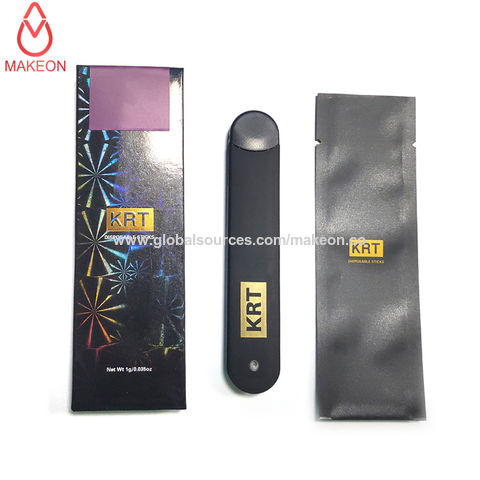 KRT Disposable Vape Pen Stick 1000mg With packaging box empty vaporizer ...