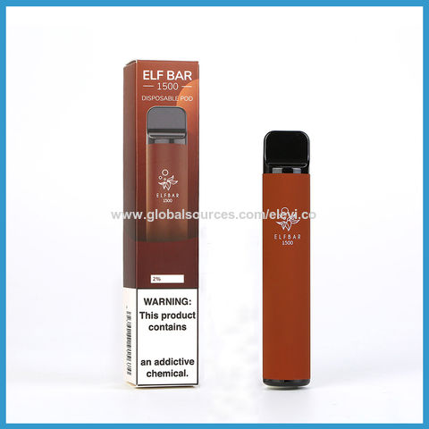 New Disposable E-Cigarettes Device elfbar 1500 Puffs kit vapes puff bar ...