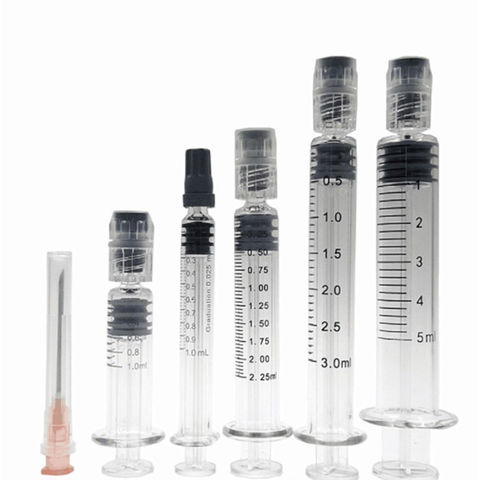 China 1ml Vape Glass or Plastic Syringe Luer Lock With Measurement Line ...