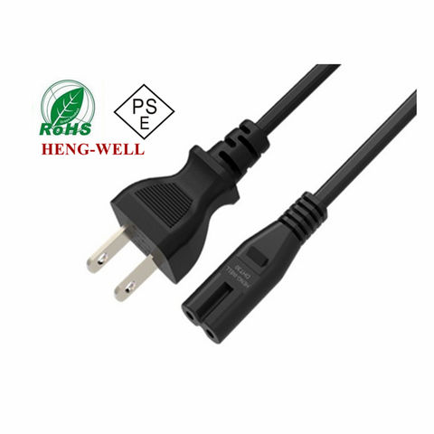 China Japan 2 Pin Plug IEC C7 JET Approval PSE Extension Cable on ...