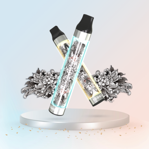 HAWA 2000 Puffs LED Light Blinking Dark Glow Light Vape 500mAh ...