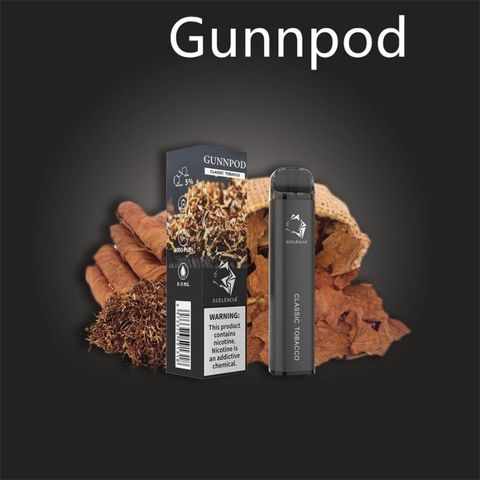 China 2000 puffs Gunnpod Nicotine Pods and Liquid Nicotine Disposable ...