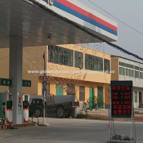 China P3 Gas station led display outdoor rental flexible LED screen ...