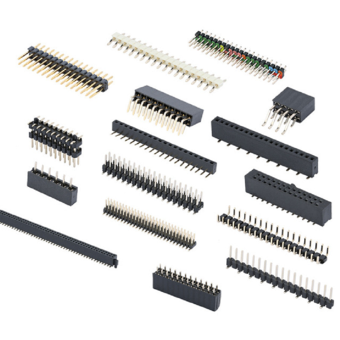 Factory Custom 2.54 Pin Headers Female Headers 1.27 2.0 2.22 Pitch Gold ...