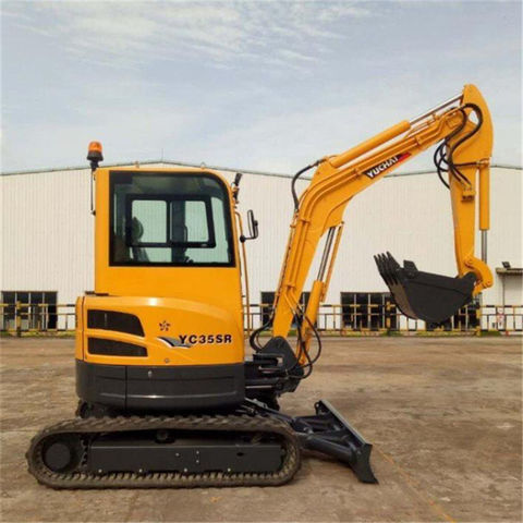 China Brand New YUCHAI 3.5Ton YC35SR Crawler Digger Hydraulic Excavator on Global Sources,YC35SR ...