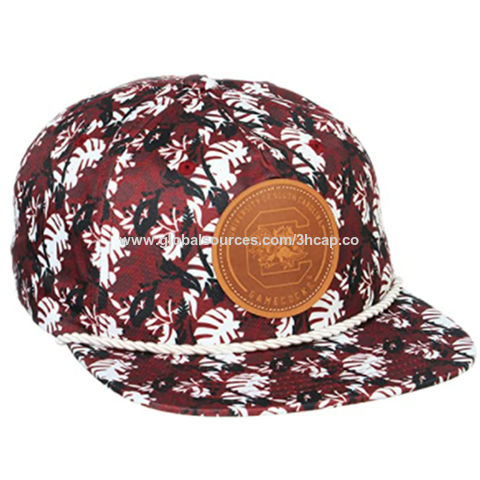 Buy Wholesale China Floral Maroon Baseball Polyester Blank Wholesale ...