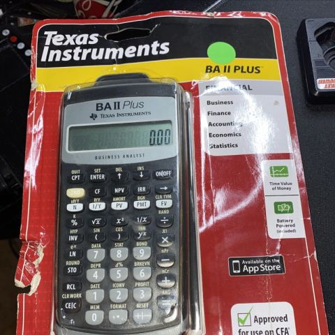 Best New Original Texas Instruments Ba Ii Plus Financial Calculator $10 ...