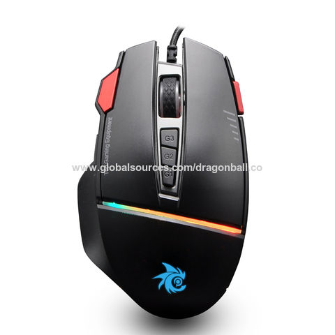 China 11 keys wired gaming mouse with RGB Breathing Backlighting, 6 ...