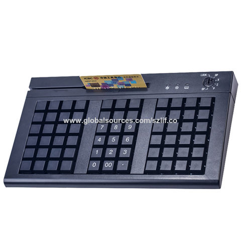 China LIF 66keys Membrane pos system keyboards pos terminal USB programmable keyboard on Global ...