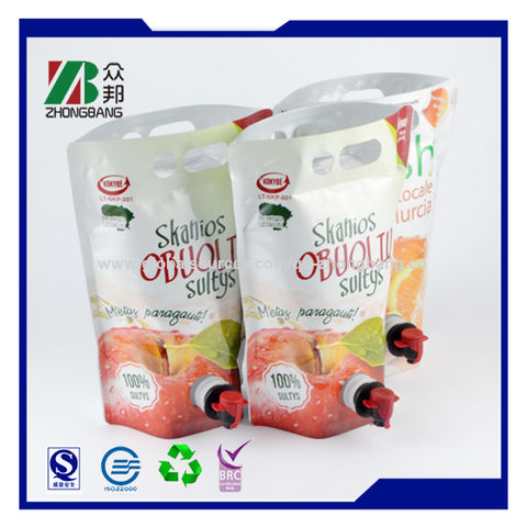 Buy Wholesale China Bag In Box Liquid Packaging Beverage Wine Stand Up ...
