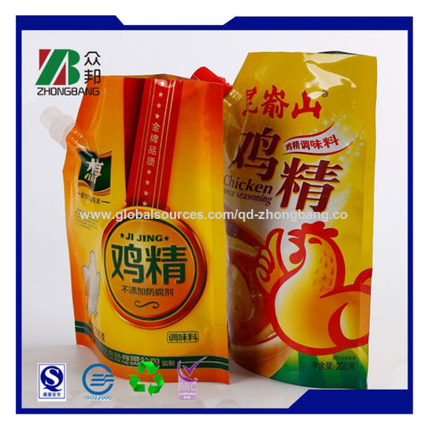 Buy Wholesale China Stand Up Soy Sauce And Chicken Powder Spout Pouch ...
