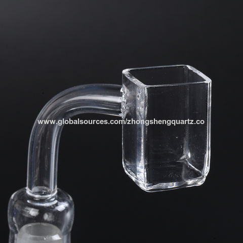 New Arrival Flat Top Smoking Quartz Nails Clear or Frosted Joint Male ...