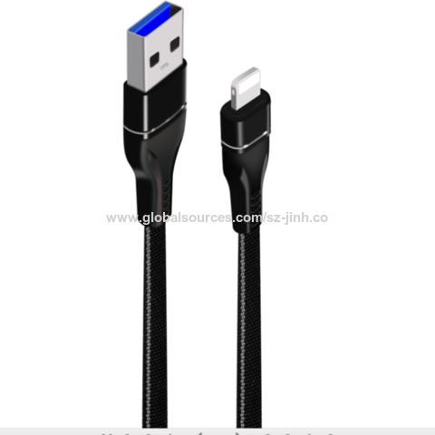 USB Jean Flat cable, nylon braided flat cable metal case cable - Buy ...