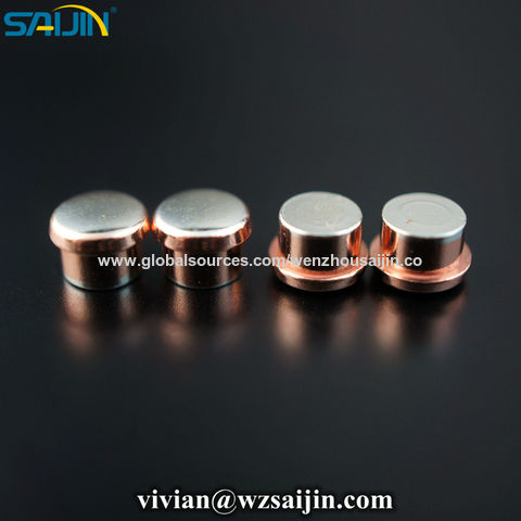 China ROHS approved Trimetal silver contact rivet,silver bimetal ...