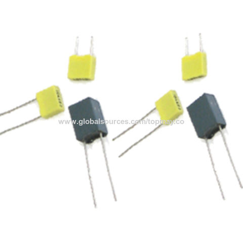 China Mini Box Metalized Polyester Film Capacitors, Suitable for Direct ...