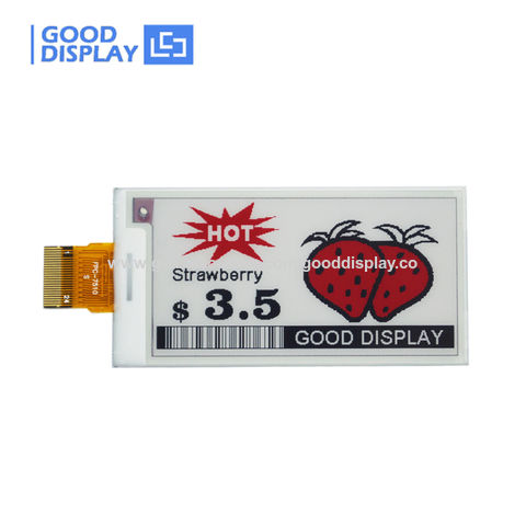 China 2.66 inch e ink tri-color red display module for ESL, smart tag ...