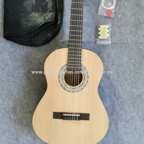China High gloss 36 inch Classic Guitar musical instrument with bag and ...